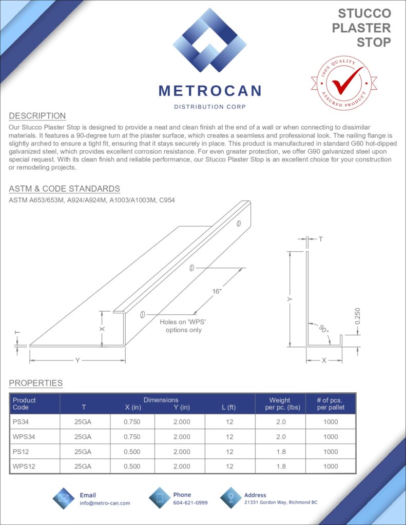 Plaster Stop - Metro-Can